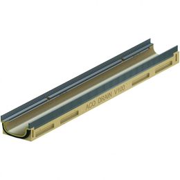 Aco Drain Multiline Seal in Flachrinne, Stahl verzinkt, 100 mm,V100