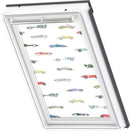 Disney & Velux Goodnight Collection Verdunkelungsrollo DKL manuell Disney Rennautos 4654, MK04, GEL,Manuell,Velux,wei&szlig;e Schiene