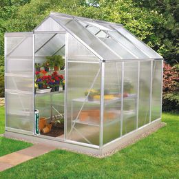 Vitavia Gew&auml;chshaus Venus Tomatenhaus Silber, 4 mm, 257x195x197 cm (LxBxH),HKP (Hohlkammerplatten)