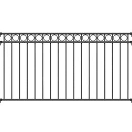 Alberts Zaunfeld Circle anthrazit Metallzaun, 100 cm