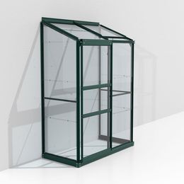 Vitavia Anlehngew&auml;chshaus Styx Tomatenhaus Smaragd, 3 mm, 69x131x182 cm (LxBxH),ESG (Einscheibensicherheitsglas, kristallklar)