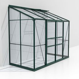 Vitavia Anlehngew&auml;chshaus Styx Tomatenhaus Smaragd, 3 mm, 132x255x182 cm (LxBxH),ESG (Einscheibensicherheitsglas, kristallklar)