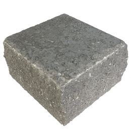 EHL Gartenmauer Mauersystem BossIntak Mauersteine basalt-anthrazit, 1/2 Anfangs-/Endstein (25x25 cm)