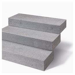Seltra Natursteine Blockstufe GALA EXACTA NEW Granit anthrazit Herkunft Vietnam, 15x35x50 cm