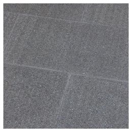 Seltra Natursteine Terrassenplatten IMPALA BLACK satiniert Gabbro anthrazit-schwarz, 60x40x3 cm