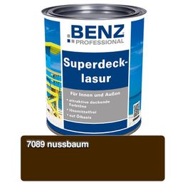 BENZ PROFESSIONAL Superdecklasur Holzschutzmittel, 0,75 l, Nussbaum