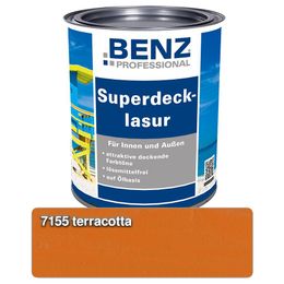 BENZ PROFESSIONAL Superdecklasur Holzschutzmittel, 0,75 l, Terracotta
