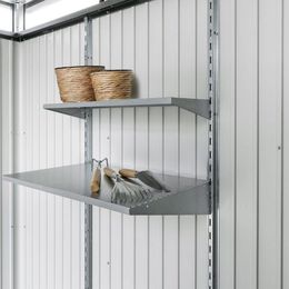 BioHort Regalboden-Set tief Ger&auml;teh&auml;user, Ger&auml;tschrank und M&uuml;lltonnenbox, 2 B&ouml;den g&uuml;nstig