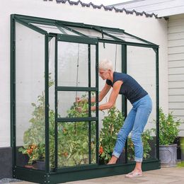 Vitavia Anlehngew&auml;chshaus Styx Tomatenhaus Smaragd, 3 mm, 69x193x182 cm (LxBxH),ESG (Einscheibensicherheitsglas, kristallklar)