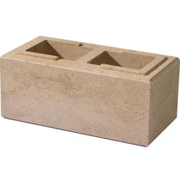 WESERWABEN Gartenmauer Vario-Line Mauerstein Creme-Beige, Normalstein