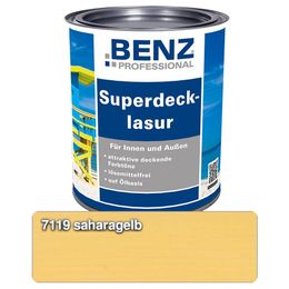 BENZ PROFESSIONAL Superdecklasur Holzschutzmittel, 2,5 l, Saharagelb