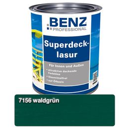 BENZ PROFESSIONAL Superdecklasur Holzschutzmittel, 0,75 l, Waldgr&uuml;n