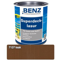 BENZ PROFESSIONAL Superdecklasur Holzschutzmittel, 0,75 l, Teak