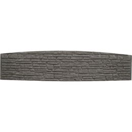 Beckers Betonzaun Standard Bogen-Motiv Montana 200x45x3,5 cm grau g&uuml;nstig