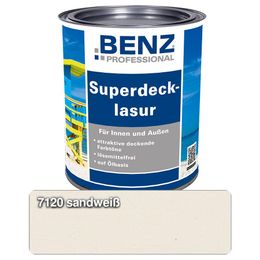 BENZ PROFESSIONAL Superdecklasur Holzschutzmittel, 2,5 l, Sandwei&szlig;