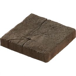 KANN Terrassenplatte LogSleeper Antik-braun, 25x25 cm