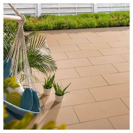 KANN Terrassenplatte Vios beige feingestrahlt, 80x40 cm