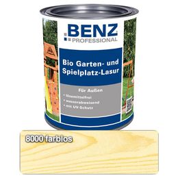 BENZ PROFESSIONAL Bio Garten- & Spielplatz-Lasur Holzschutzmittel, 0,75 l, Transparent