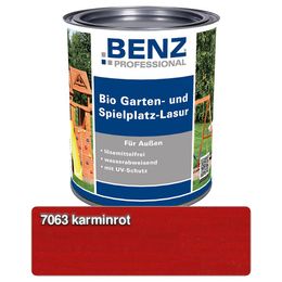 BENZ PROFESSIONAL Bio Garten- & Spielplatz-Lasur Holzschutzmittel, 0,75 l, Karminrot