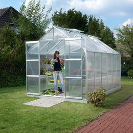 Vitavia Gew&auml;chshaus Mars Tomatenhaus Silber, 6 mm, 383x257x232 cm (LxBxH),HKP (Hohlkammerplatten)