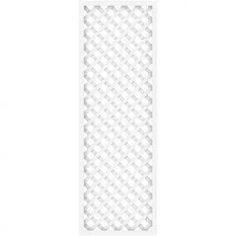 TraumGarten Sichtschutzzaun LONGLIFE RIVA und ROMO Diagonalgitter Wei&szlig; Sichtschutz, 60x180 cm