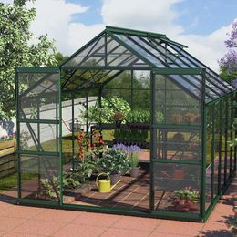 Vitavia Gew&auml;chshaus Mars Tomatenhaus Smaragd, 3 mm, 321x257x232 cm (LxBxH),ESG (Einscheibensicherheitsglas, kristallklar)