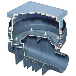 Aco Triplex-K Reinigungsrohr, DN 150