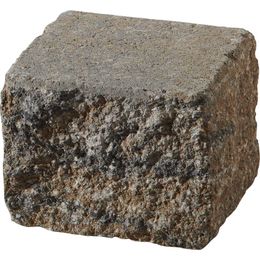 KANN Gartenmauer Vermont Kompakt muschelkalk-nuanciert Mauersteine, Halbende (15x15 cm)
