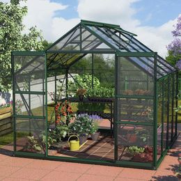 Vitavia Gew&auml;chshaus Mars Tomatenhaus Smaragd, 3 mm, 258x257x232 cm (LxBxH),ESG (Einscheibensicherheitsglas, kristallklar)