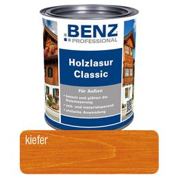 BENZ PROFESSIONAL Holzlasur Classic Holzschutzmittel, 0,75 l, Kiefer