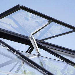 Vitavia Alu-Dachfenster ohne Glas, Schwarz, 57,3x61,6 cm