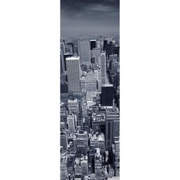 XIMAX Raumheizk&ouml;rper Design Heizk&ouml;rper P1 Plan Print Skyline vertikal, 180x59,5 cm (1088 W)