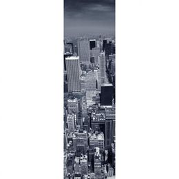 XIMAX Raumheizk&ouml;rper Design Heizk&ouml;rper P1 Plan Print Skyline vertikal, 180x52 cm (952 W)