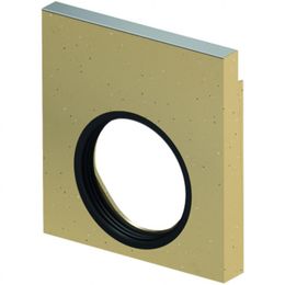 Aco Drain Multiline Seal in Stirnwand f&uuml;r Rinnenende mit horizontalem Rohranschluss, Stahl verzinkt, 10,DN/OD 200,V300