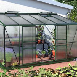 Vitavia Anlehngew&auml;chshaus Osiris Tomatenhaus Smaragd, 6 mm, 201x387x221 cm (LxBxH)