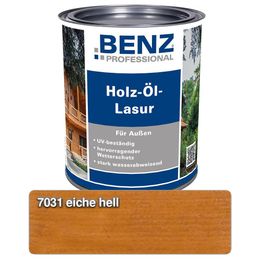 BENZ PROFESSIONAL Holz-&Ouml;l-Lasur Holzschutzmittel, 0,75 l, Eiche Hell