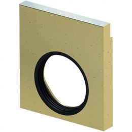 Aco Drain Multiline Seal in Stirnwand f&uuml;r Rinnenende mit horizontalem Rohranschluss, Edelstahl, 0,DN/OD 200,V300