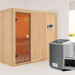 Karibu Woodfeeling Sauna Nybro, 9 kW ext. Steuerung Easy Bio
