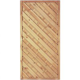 TETZNER & JENTZSCH T&J Sichtschutzzaun Maxi-Diagonal Sichtschutz Lamellenzaun, 90x180 cm