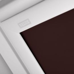 Velux Verdunkelungsrollo Uni Dunkelbraun 4559, CK02, GEL,Manuell,Velux,wei&szlig;e Schiene