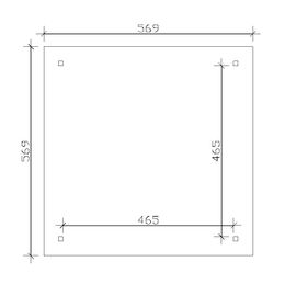 Skan Holz Pavillon Cannes Eiche Hell Holzpavillon, 569x569 cm