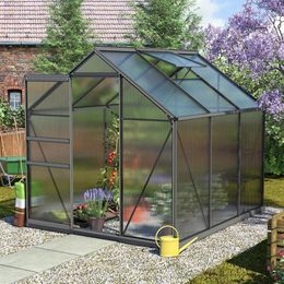 Vitavia Gew&auml;chshaus Calypso Tomatenhaus Schwarz, 6 mm, 232x195x197 cm (LxBxH)