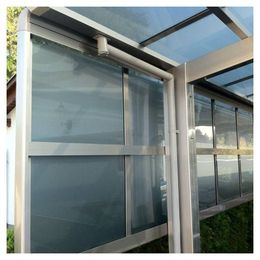 XIMAX Aluminium Carport Seitenwand Edelstahl Optik, 4912x500 mm