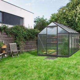 Vitavia Gew&auml;chshaus Venus Tomatenhaus Schwarz, 4 mm, 321x195x197 cm (LxBxH),HKP (Hohlkammerplatten)