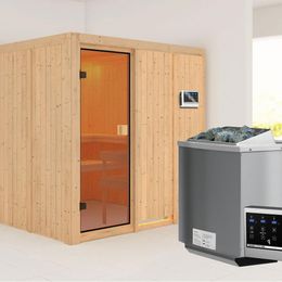 Karibu Woodfeeling Sauna Oulu, 9 kW ext. Steuerung Easy Bio