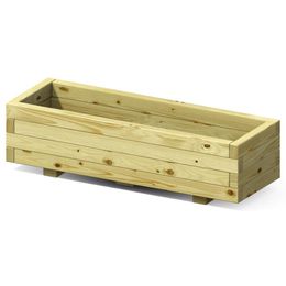 TraumGarten Pflanzk&uuml;bel CORA Nadelholz viereckig, 120x40 cm