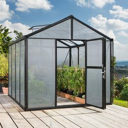 Vitavia Gew&auml;chshaus Zeus Tomatenhaus Schwarz, 16 mm, 316x258x250 cm (LxBxH)