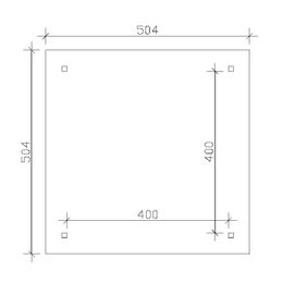 Skan Holz Pavillon Cannes Eiche Hell Holzpavillon, 504x504 cm