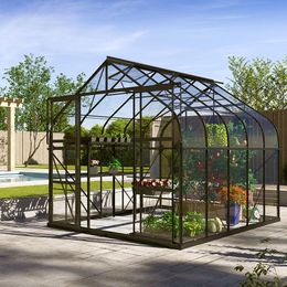Vitavia Gew&auml;chshaus Dione Tomatenhaus Schwarz, 321x264x255 cm (LxBxH)