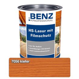 BENZ PROFESSIONAL HS-Lasur mit Filmschutz Holzschutzmittel, 2,5 l, Kiefer